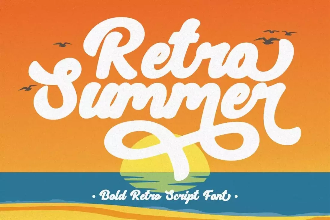 Retro Summer Script Font | Design Shack