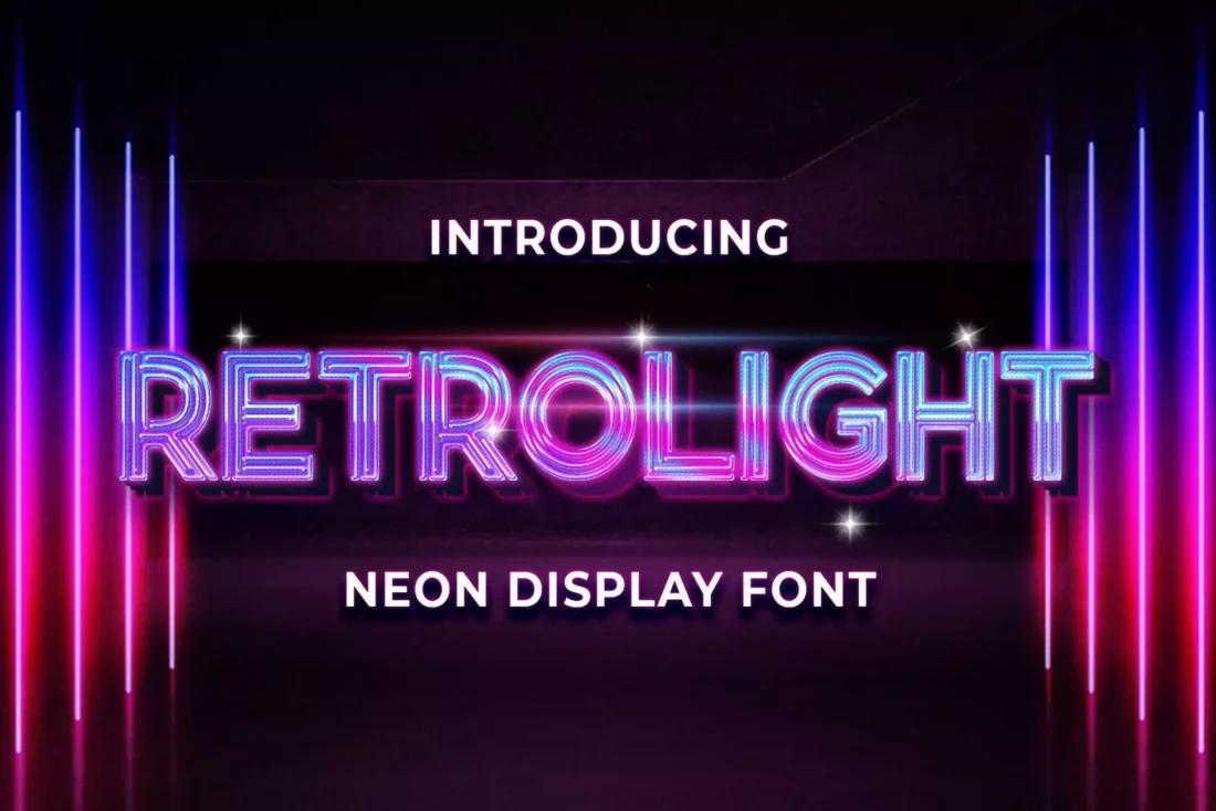 Retrolight Neon Font | Design Shack