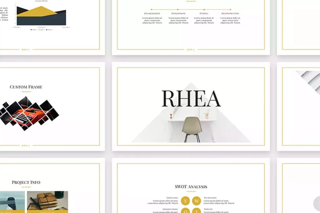 Rhea Presentation Template | Design Shack