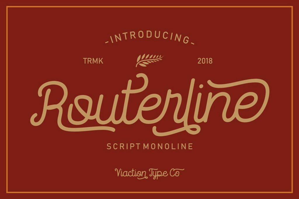 25+ Best Monoline Fonts for Creative Design Projects | Design Shack