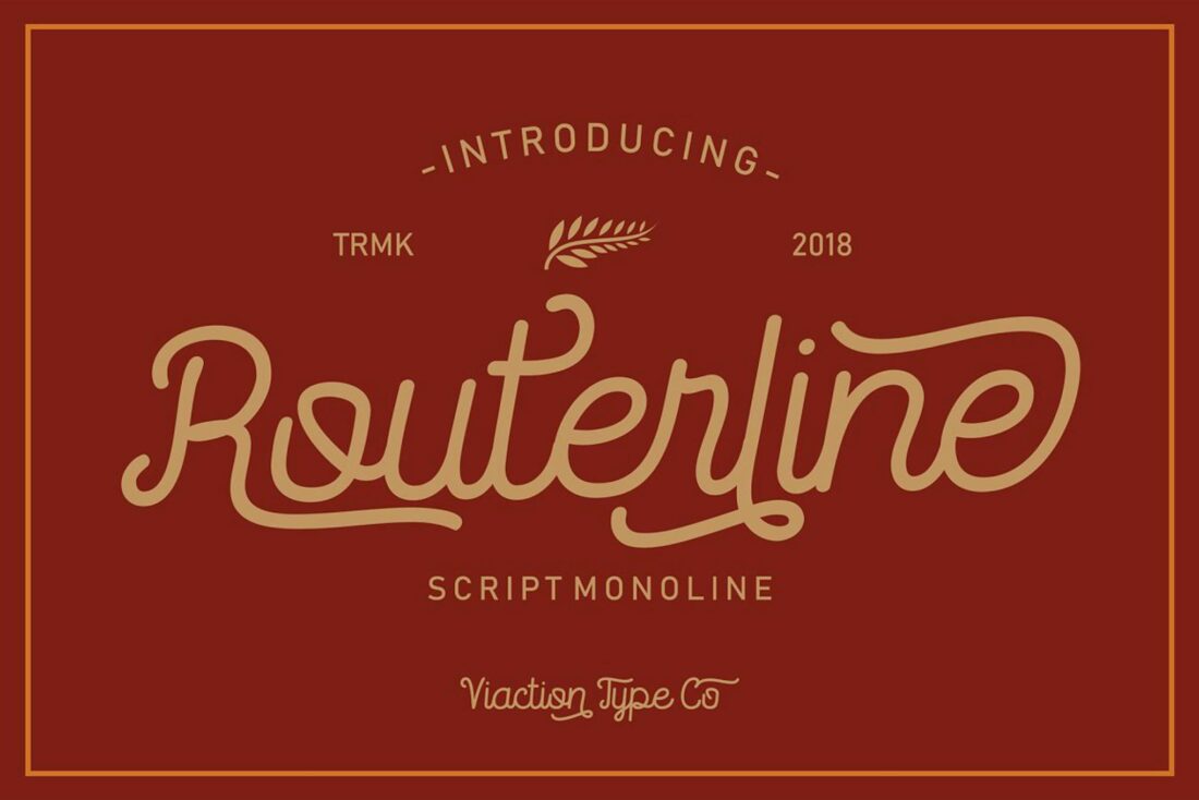 25+ Best Monoline Fonts for Creative Design Projects | Design Shack
