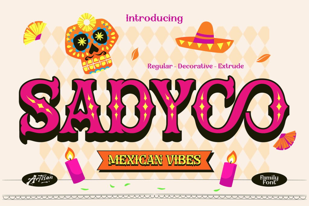 30+ Mexican Fonts (Fiesta, Hispanic, Latino + Cinco De Mayo Fonts ...
