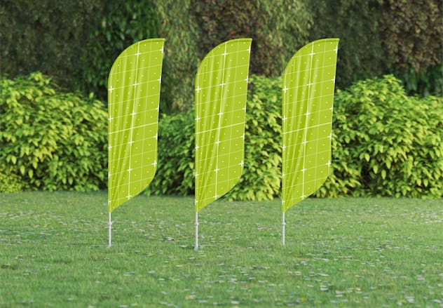 Sail Banner Garden Flag Mockups | Design Shack