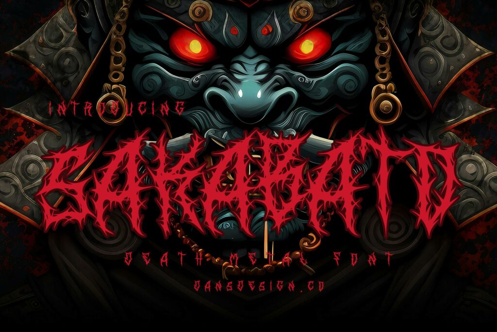 25+ Font Heavy & Death Metal Terbaik yang Menggemparkan - desainae.com