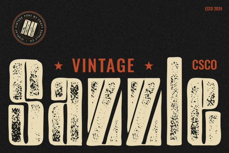 45+ Best Distressed Fonts (Free & Pro) | Design Shack