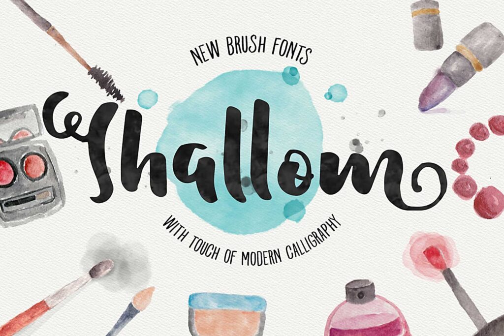 20+ Best Watercolor Fonts for Creative Typography Designs | Design Shack