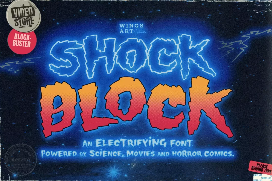 Shock Block Font | Design Shack