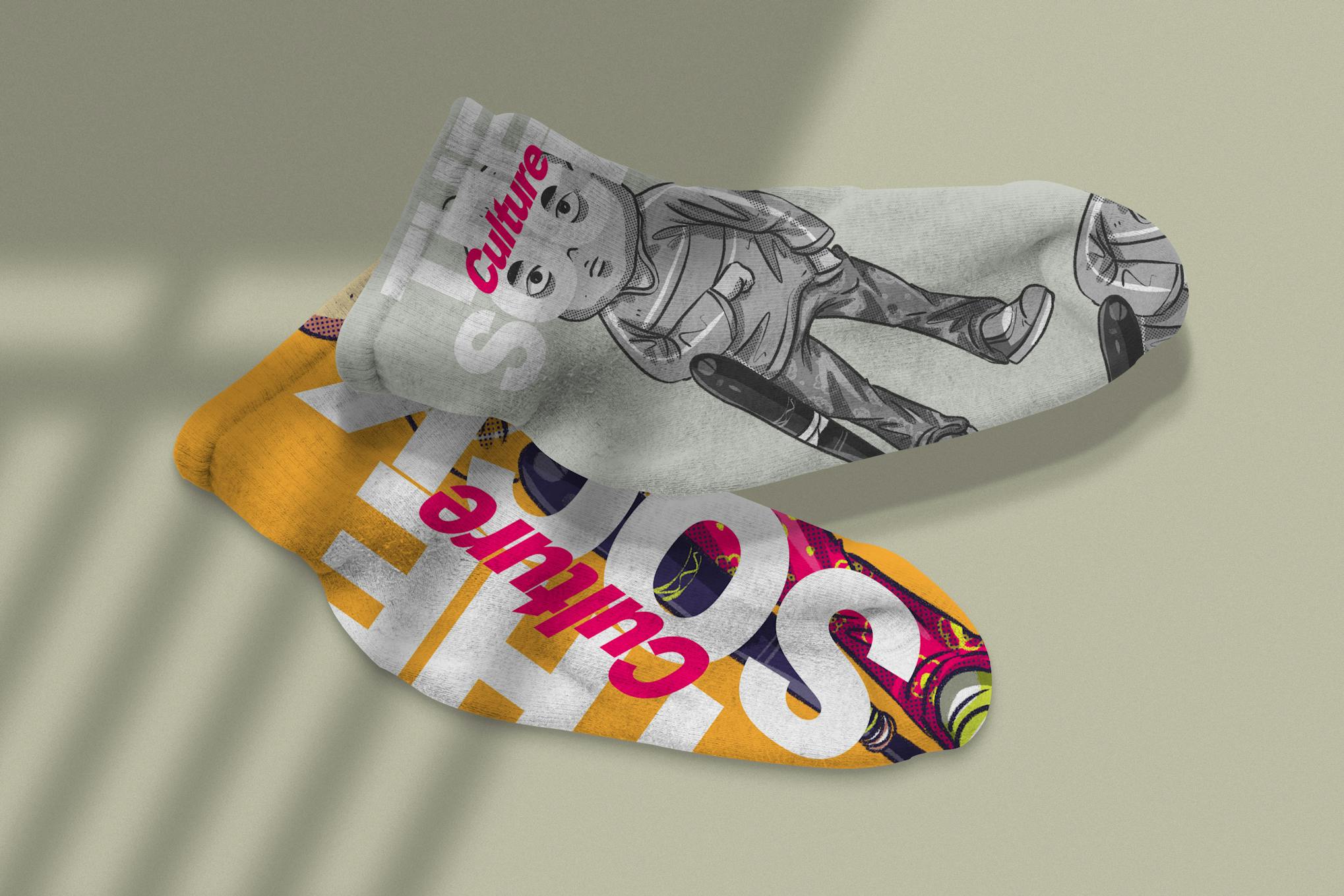 Short Socks Design Mockup | Design Shack