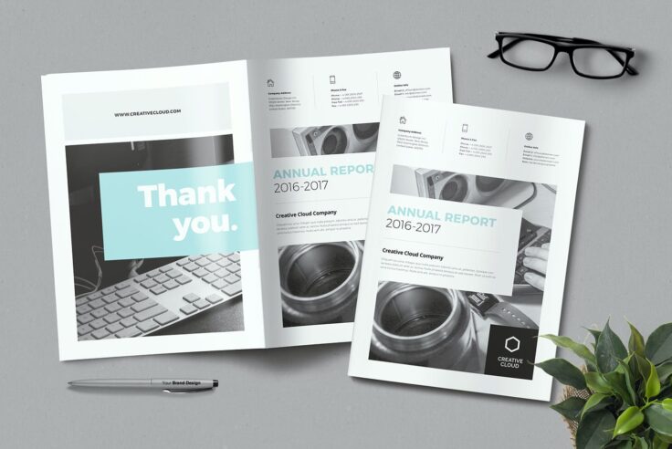 Simple & Minimal Annual Report Template | Design Shack