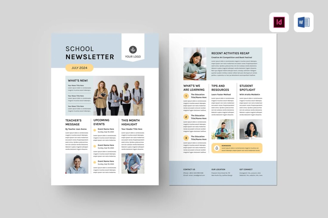 30+ School Newsletter Templates 2025 | Design Shack
