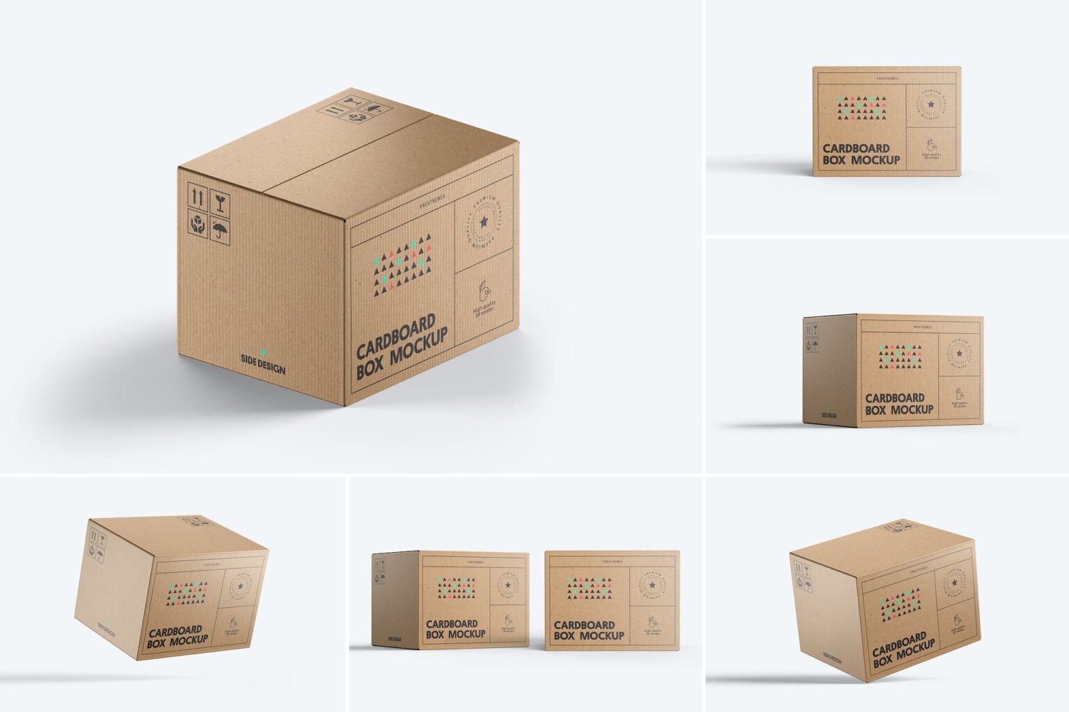 25+ Best Cardboard Box Mockups (Free & Pro) | Design Shack