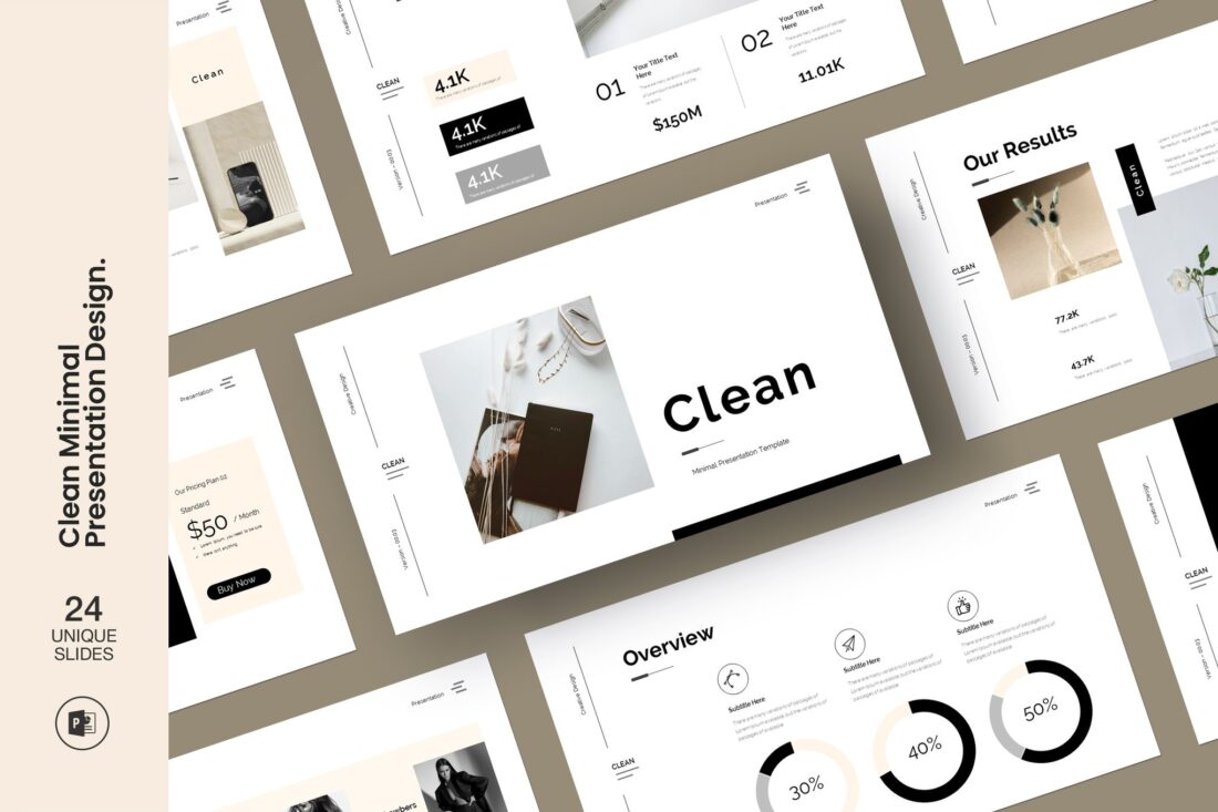 50+ Best Clean PowerPoint Templates (Free & Pro) | Design Shack