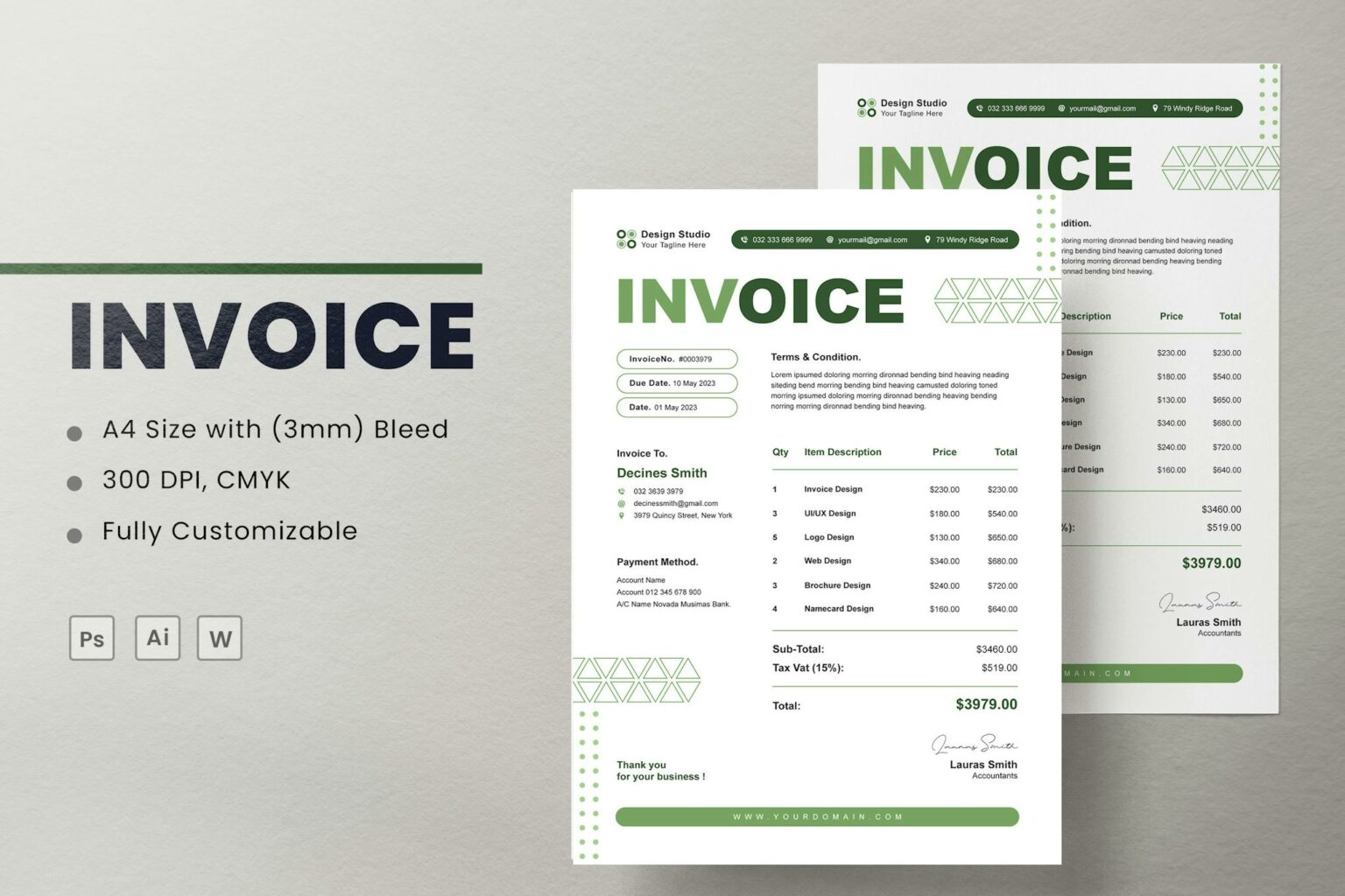 40+ Best Invoice Templates for Word (Free & Pro) 2025 | Design Shack