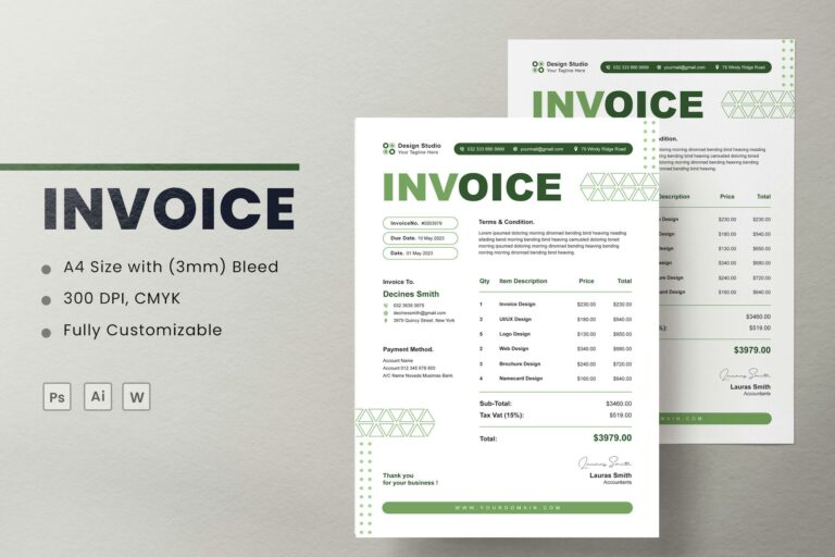 40+ Best Invoice Templates for Word (Free & Pro) 2025 | Design Shack