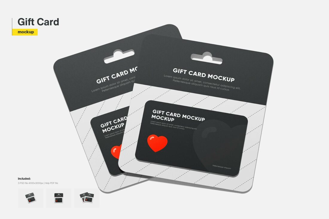 40+ Gift Card Mockup Templates (Free & Pro) | Design Shack