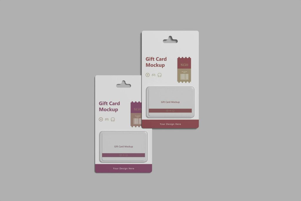 Simple Gift Card Mockup | Design Shack