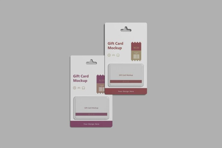 Simple Gift Card Mockup | Design Shack