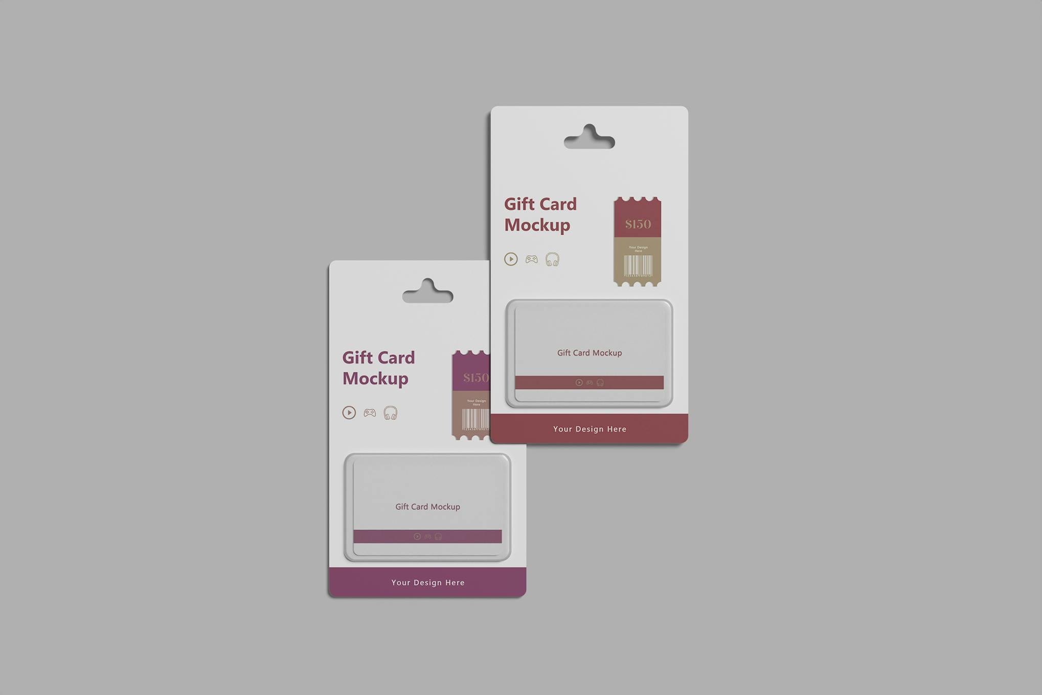 Customizable Gift Card Mockup PSD | Design Shack