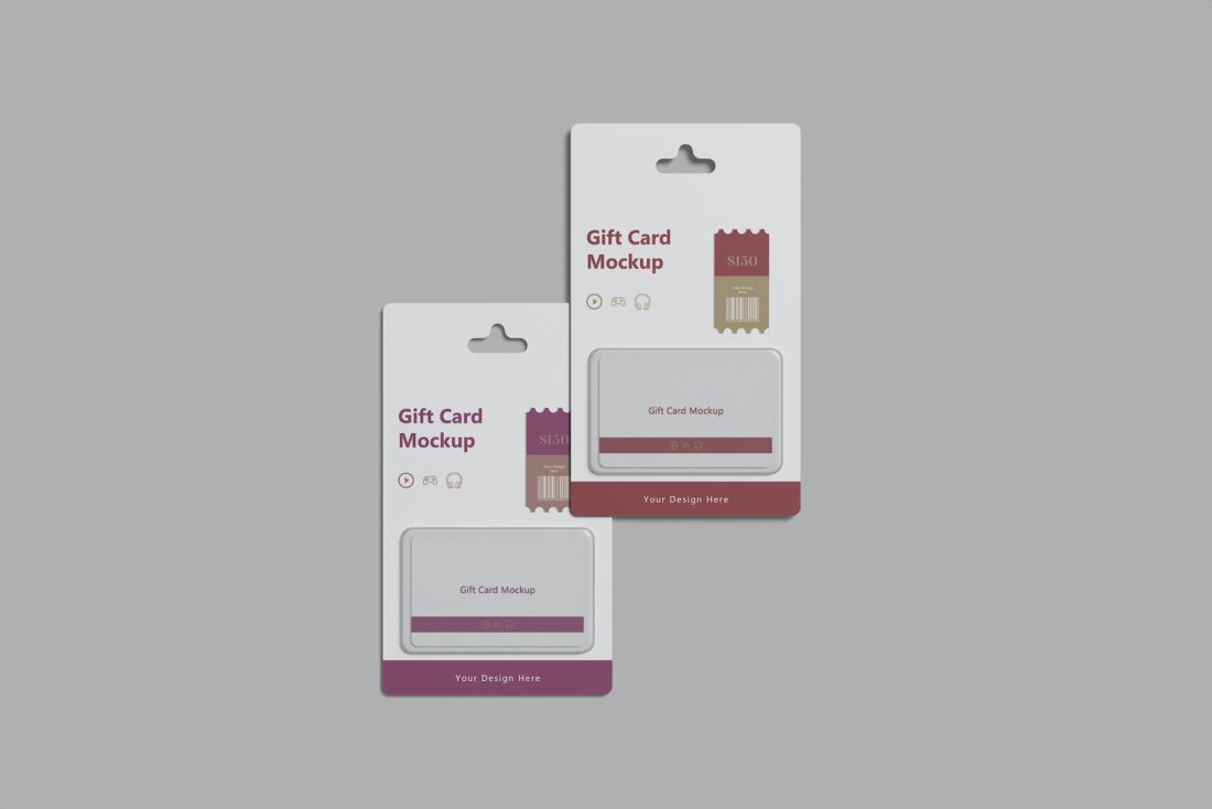 25+ Gift Card Mockup Templates (Free & Pro) | Design Shack