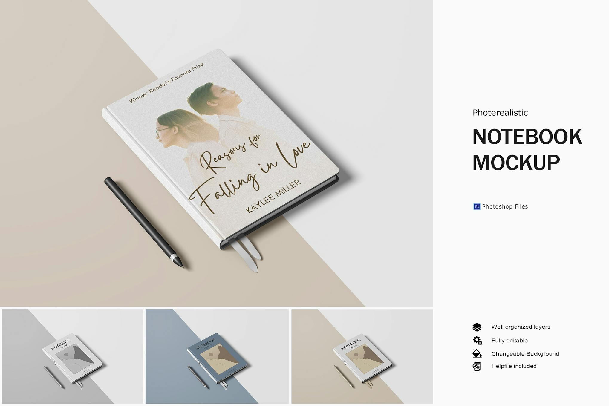 Simple Notebook Mockup PSD | Design Shack