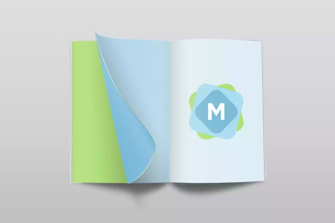 Simple Open Magazine Mockup | Design Shack