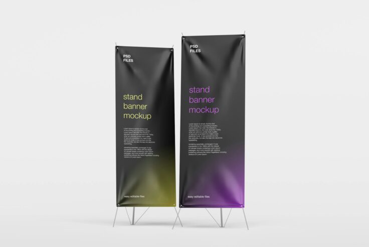 Simple Stand Banner Mockup | Design Shack