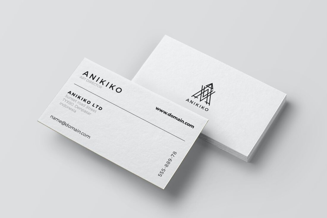 Simple Type Business Card | Design Shack