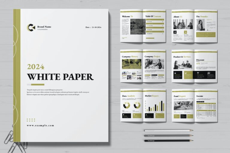 30+ Best White Paper Templates for Word & InDesign | Design Shack