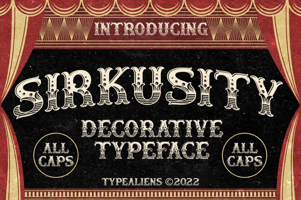 20+ Best Circus Fonts (Vintage + Modern Circus Letters) | Design Shack