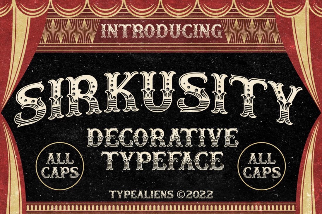 20+ Best Circus Fonts (Vintage + Modern Circus Letters) | Design Shack