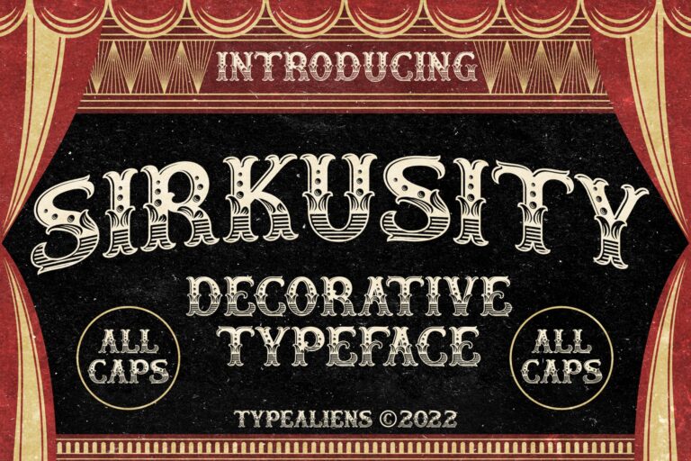 20+ Best Circus Fonts (Vintage + Modern Circus Letters) | Design Shack