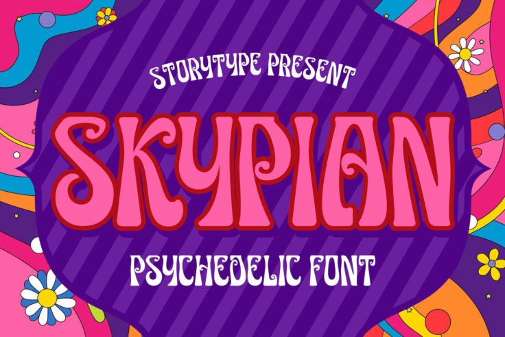 35+ Best Psychedelic Fonts in 2024 (Free & Pro) | Design Shack