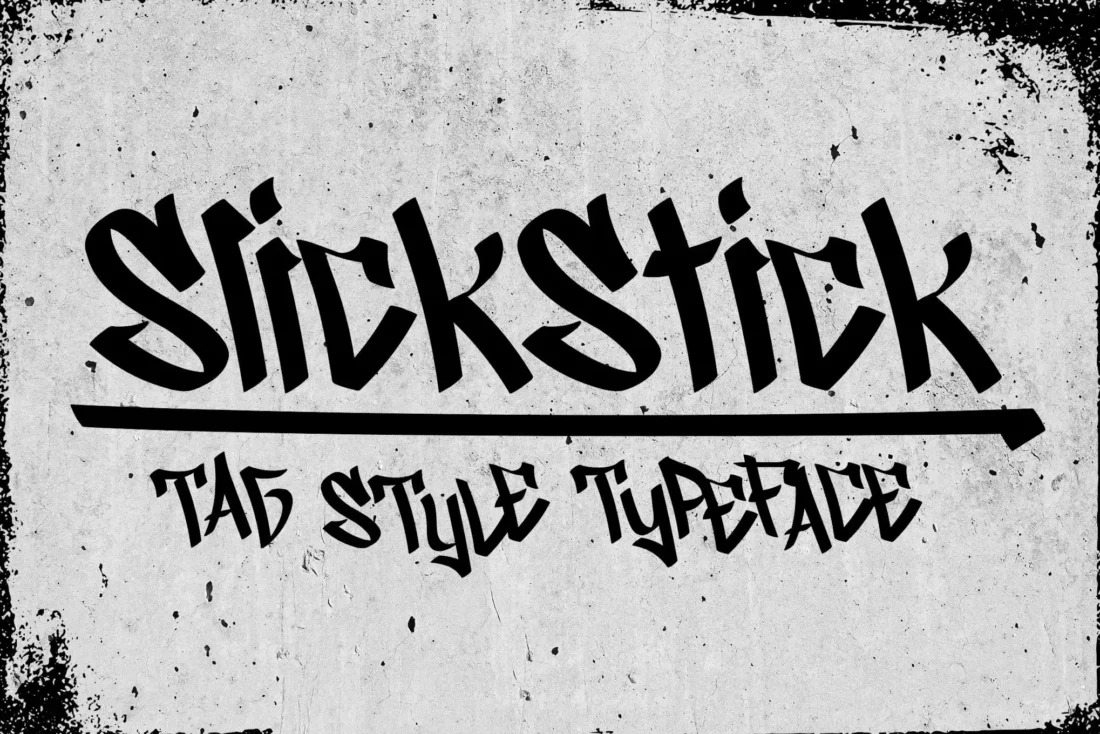SlickStick Graffiti Style Marker Font | Design Shack