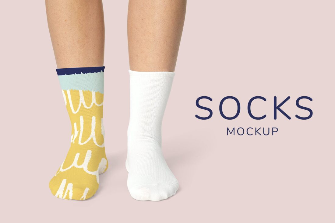 25+ Templat Mockup Kaus Kaki (Gratis & Pro) - desainae.com