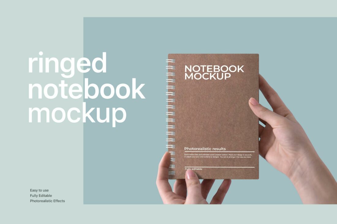 Spiral Notebook Mockup PSD | Design Shack
