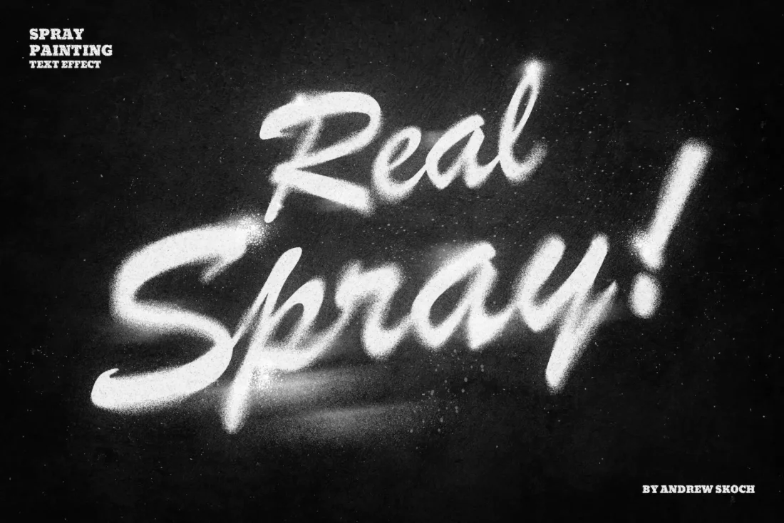 Spray Paint Photoshop Action | Design Shack