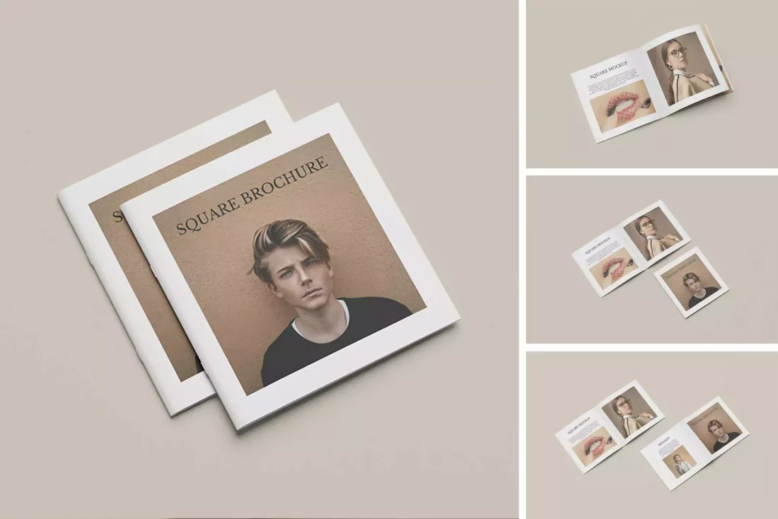 Square Catalog Brochure Mockups | Design Shack