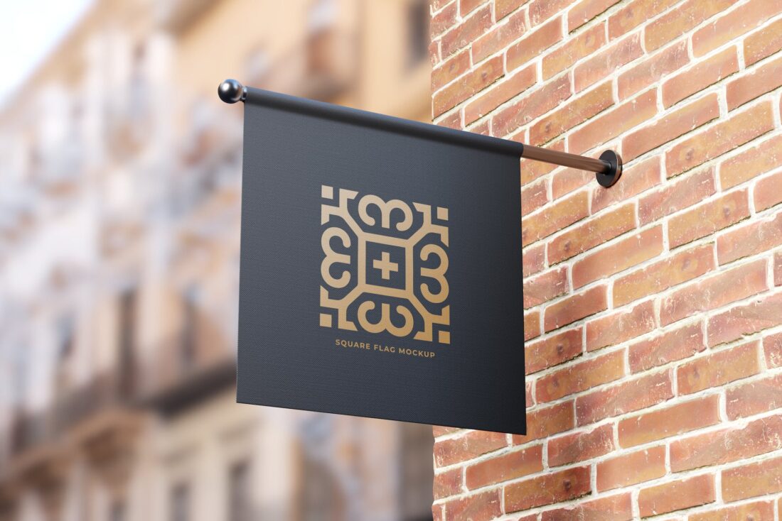 25+ Best Flag, Garden Flag & Feather Flag Mockup Templates | Design Shack