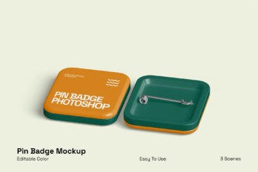 25+ Templat Mockup Pin & Lencana - desainae.com
