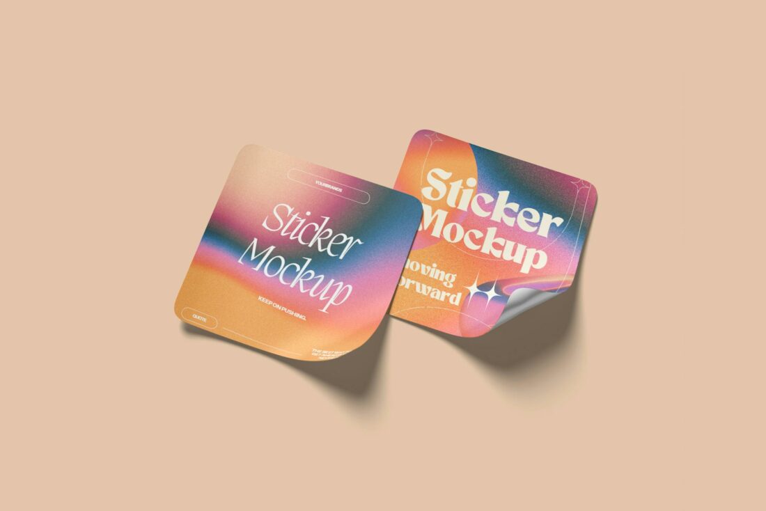 25+ Free Sticker Mockup Templates - Shack Design