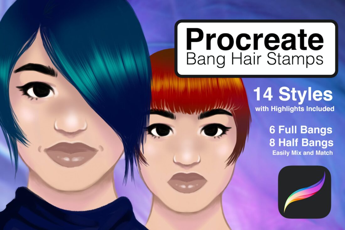20+ Kuas Rambut Terbaik untuk Photoshop & Procreate - desainae.com