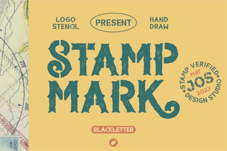 20+ Font Stempel Terbaik (Huruf Bergaya Vintage & Stempel Karet ...