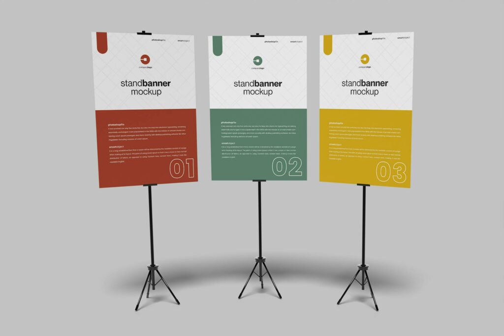 Stand Banner Mockup for Events | Design Shack