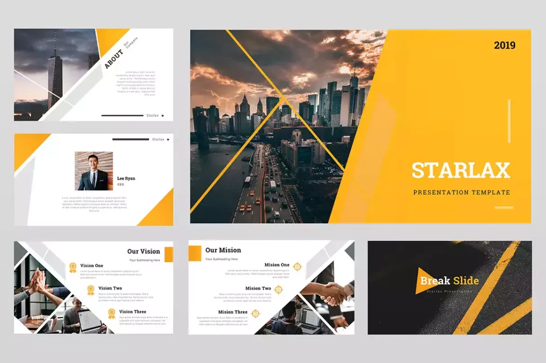 Starlax Pitch Deck Template | Design Shack