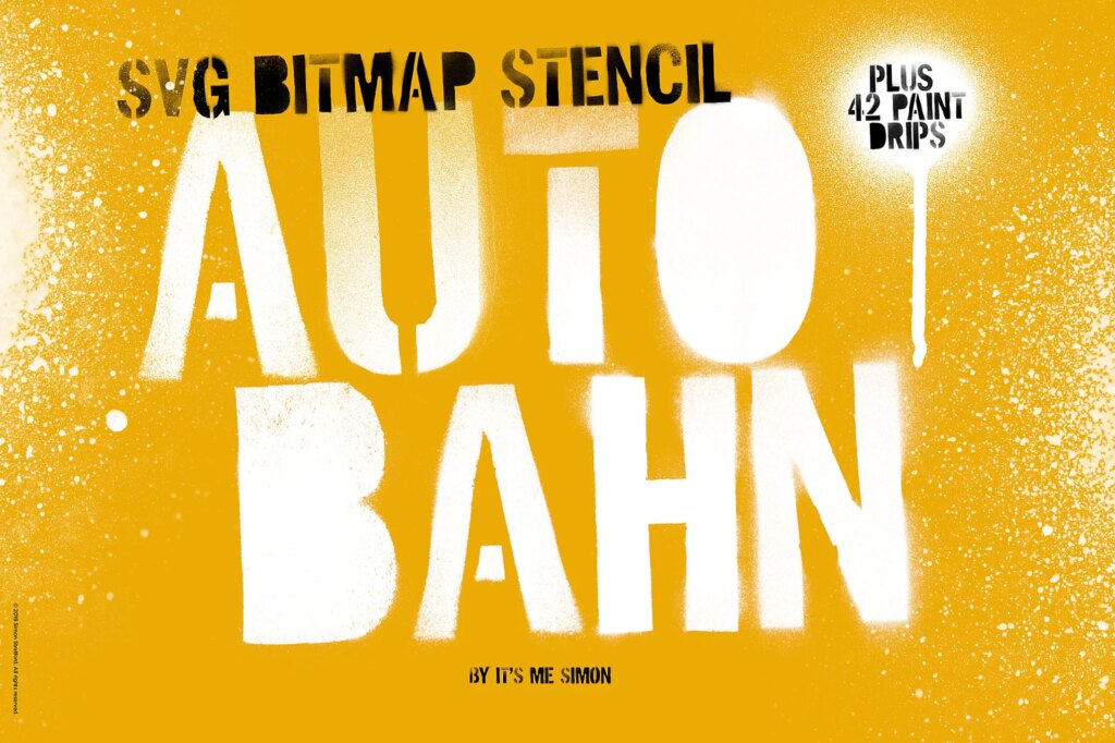 20+ font cat semprot terbaik (stensil, grafiti & lainnya) - desainae.com
