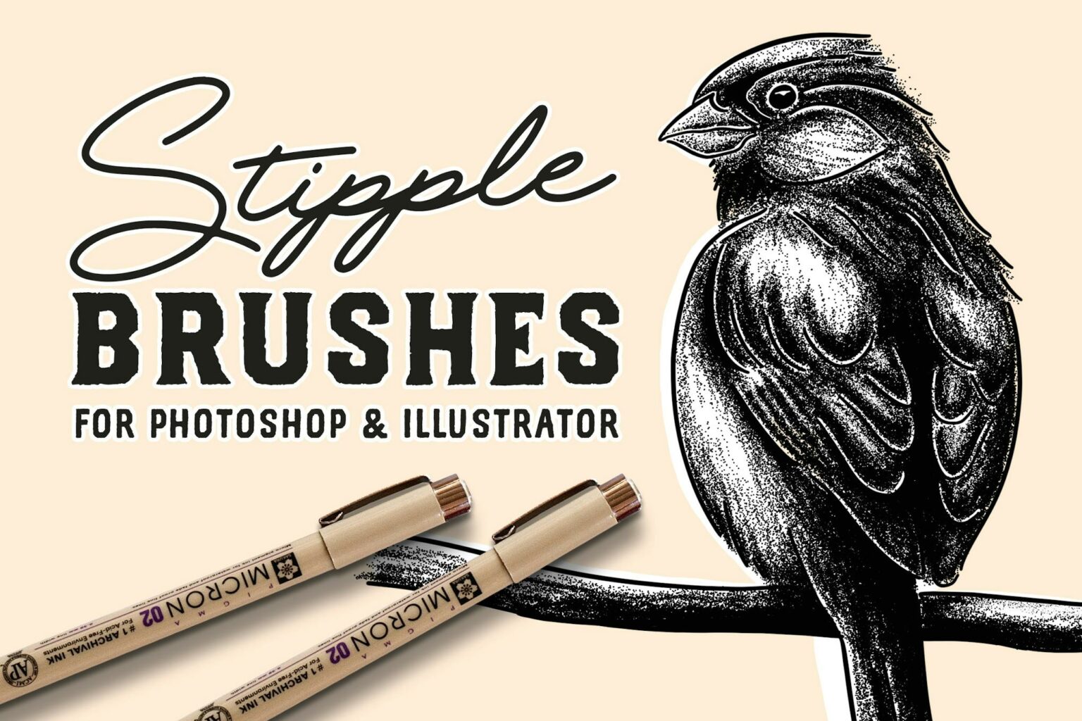 20+ Best Stipple Effects & Brushes for Photoshop | Design Shack