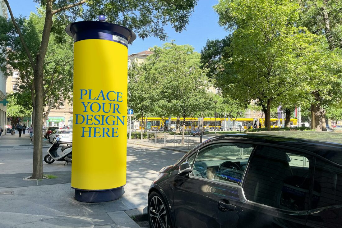 Street Banner Mockup Template | Design Shack