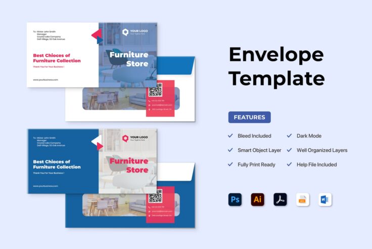 20+ Best Envelope Templates for InDesign, Word + More | Design Shack