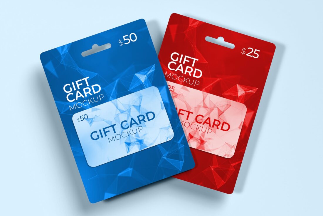 40+ Gift Card Mockup Templates (Free & Pro) | Design Shack