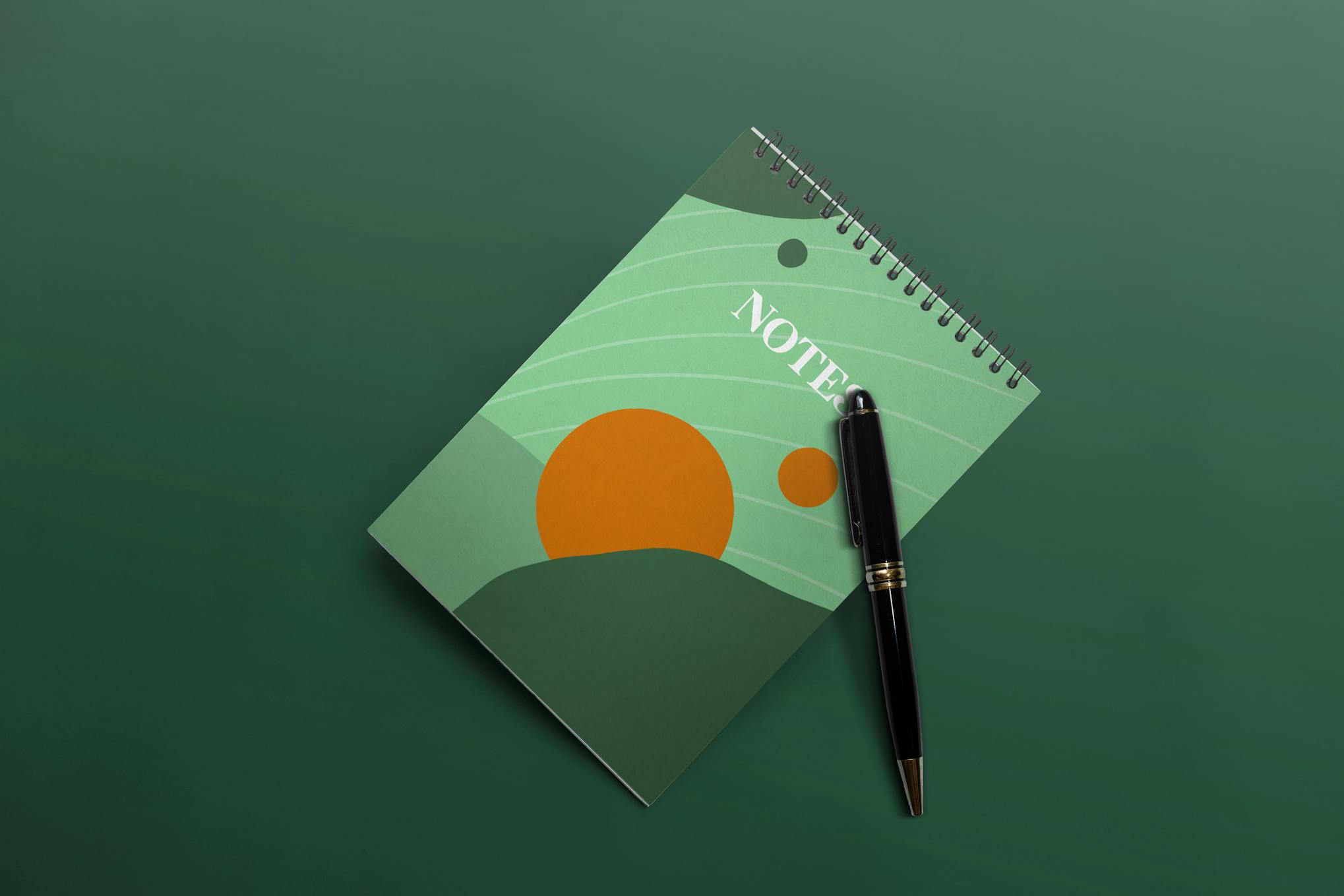 Stylish Spiral Notebook Mockup | Design Shack